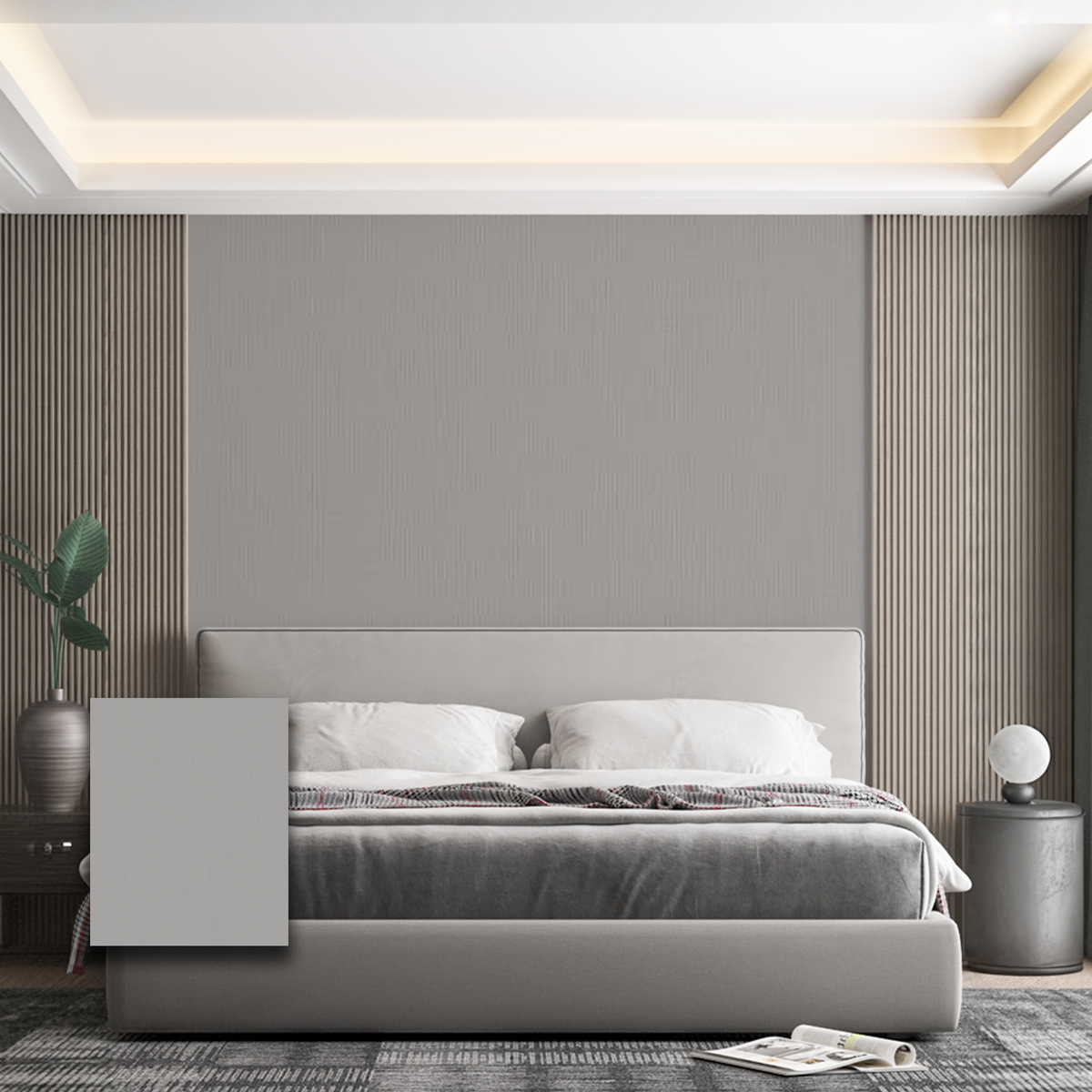 Pvc Wall Paper - SF008 - Grey – SlymFitting