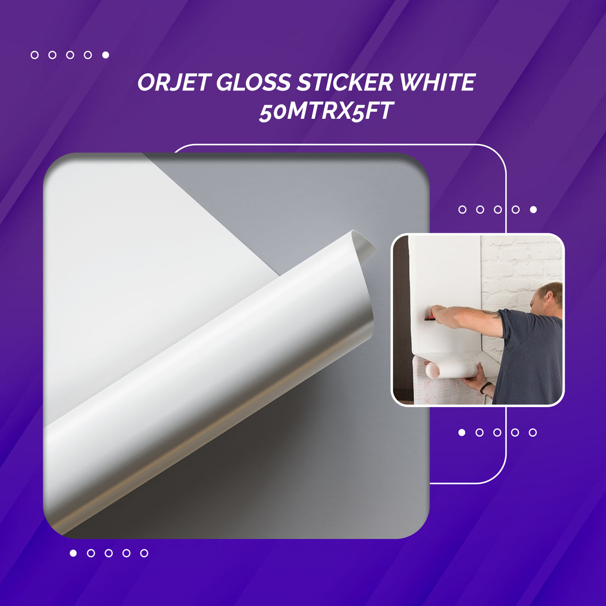 ORAJET Printable Sticker Gloss White GO3551 RA 010 – SlymFitting