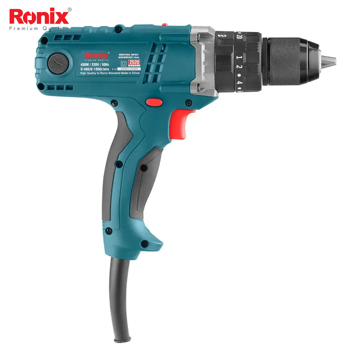 Ronix Electric Impact Screwdriver 450W-75 N.m, 2520 – SlymFitting