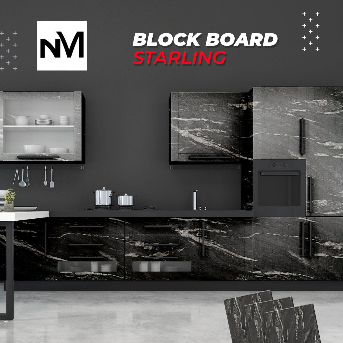 Melamine Block Board - NM8304 - STARLING – SlymFitting