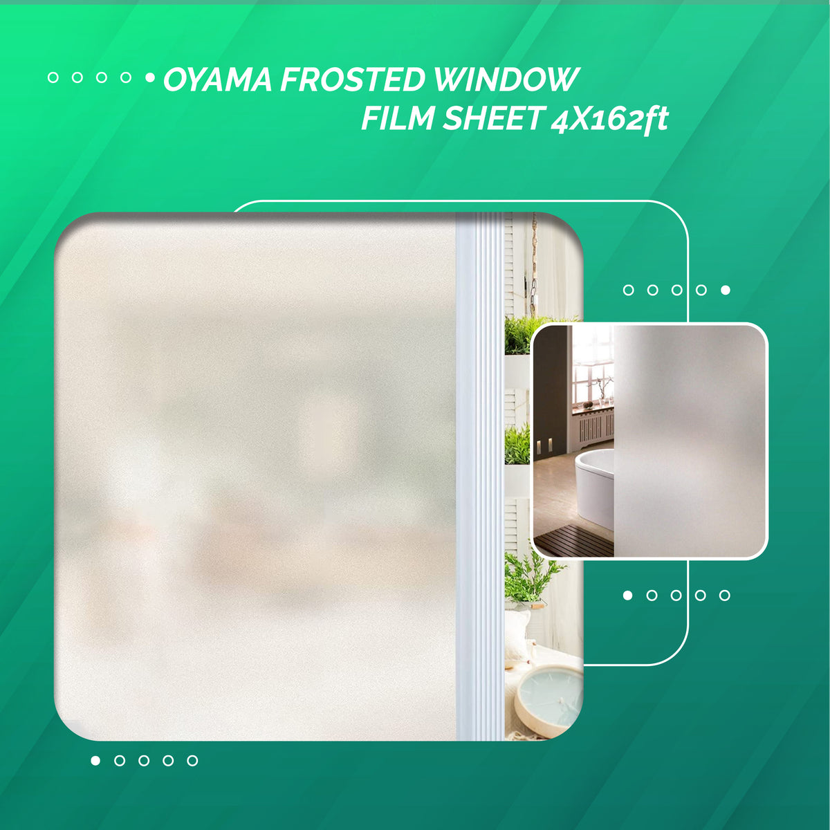Oyama Frosted Sticker JO-216J~White – SlymFitting