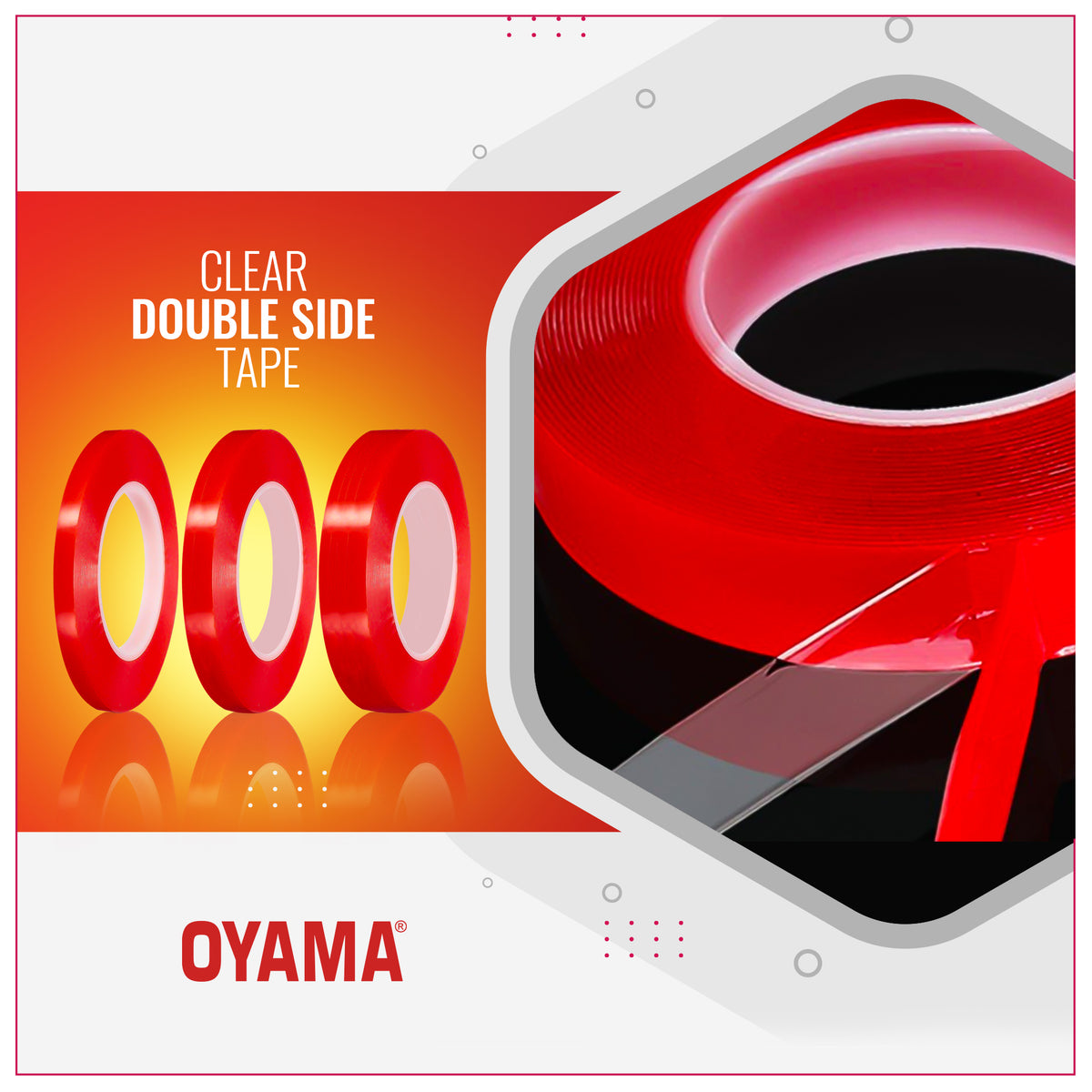 OYAMA CLEAR DOUBLE SIDE TAPE – SlymFitting